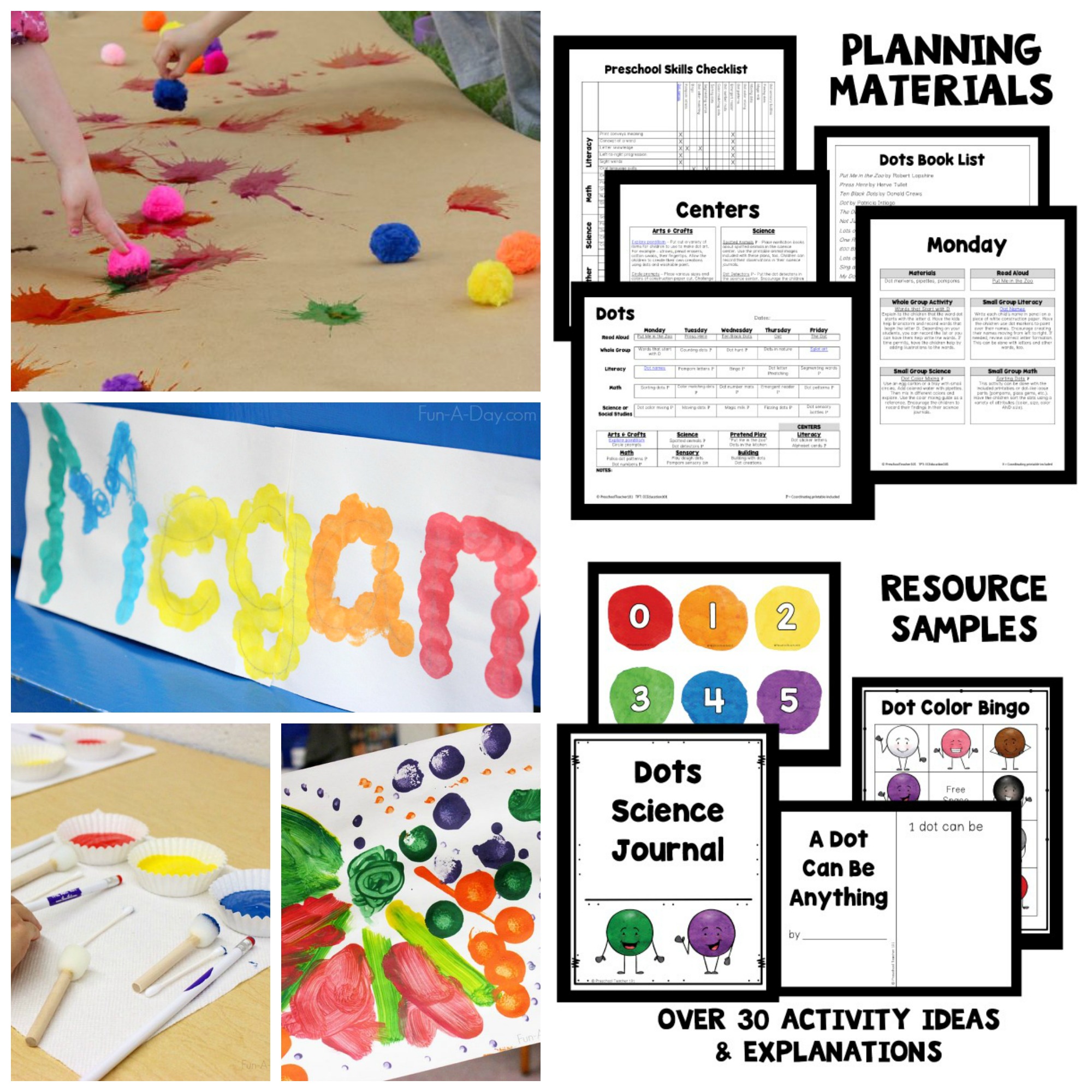 Dots Theme Preschool Classroom Lesson Plans - Preschool Teacher 101
